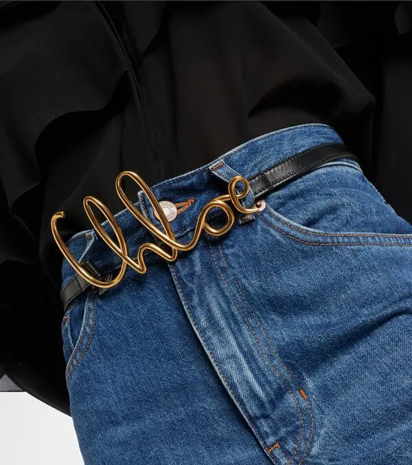 Chloé Slim Leather Belt