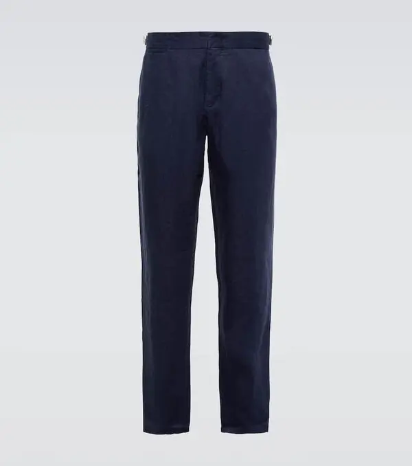 Orlebar Brown Griffon Linen Pants - Blue