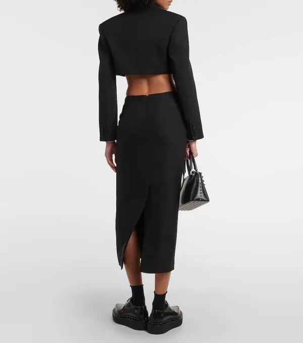 Valentino Garavani Cropped Wool Blazer