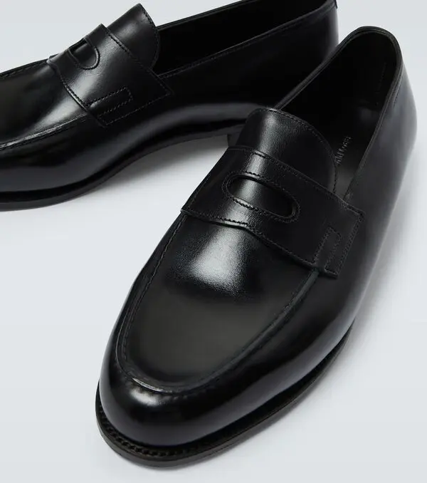John Lobb Lopez Loafers - Black
