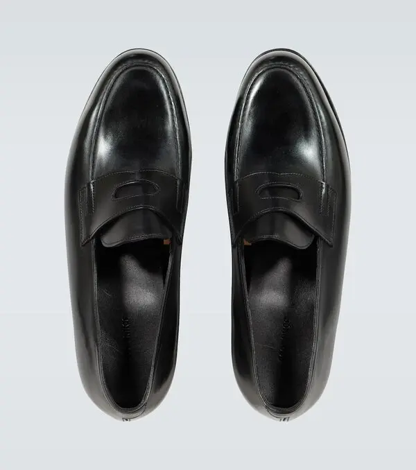 John Lobb Lopez Loafers - Black