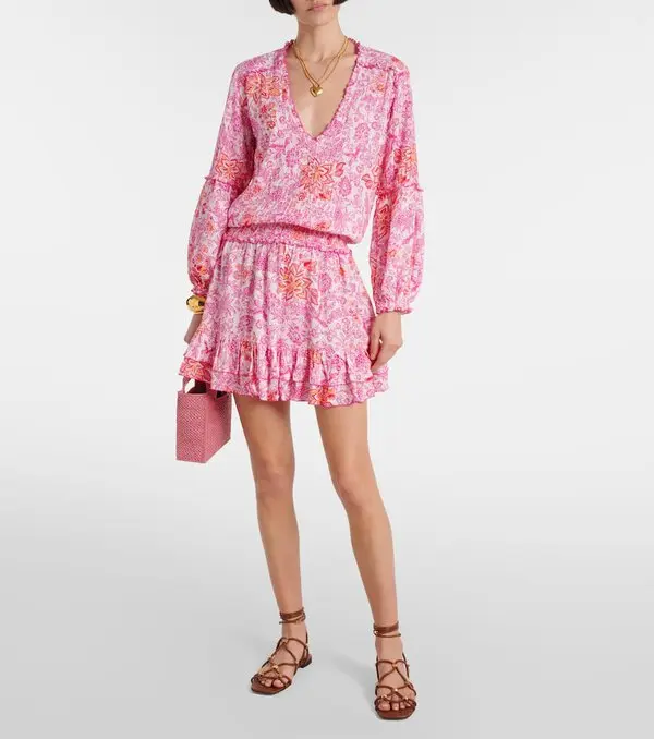 Poupette St Barth Printed Minidress