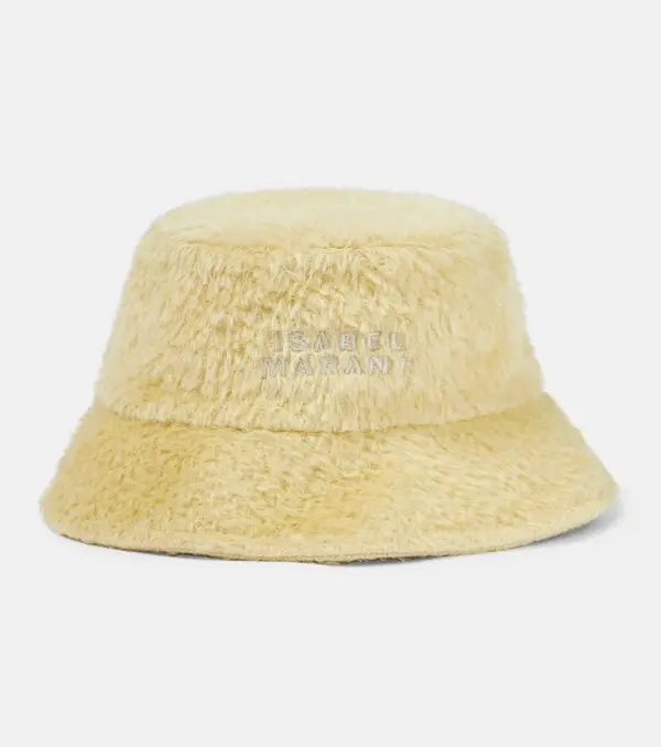 Isabel Marant Étoile Denji Embroidered Bucket Hat - Beige