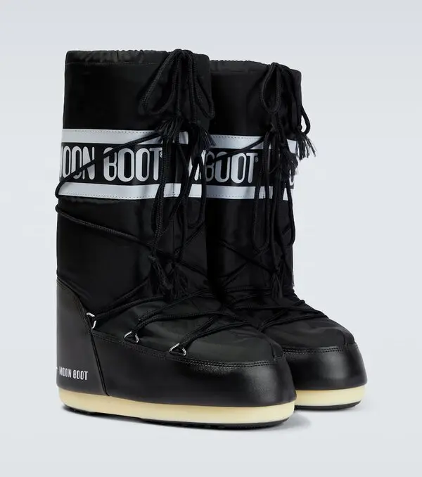 Moon Boot Icon Nylon Boots - Black