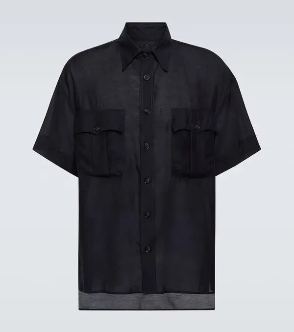 Giorgio Armani Jersey Bowling Shirt