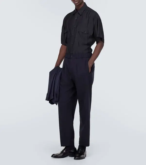 Giorgio Armani Jersey Bowling Shirt