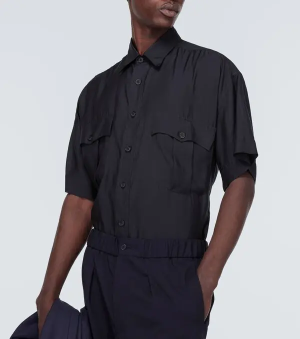 Giorgio Armani Jersey Bowling Shirt
