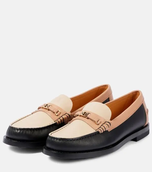 TOD'S Colorblocked Penny Loafers