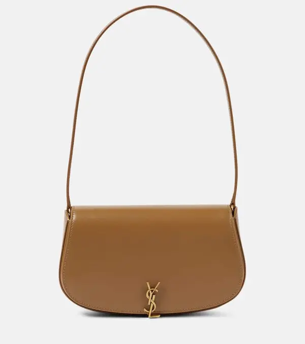 Saint Laurent Voltaire Mini Leather Shoulder Bag - Brown