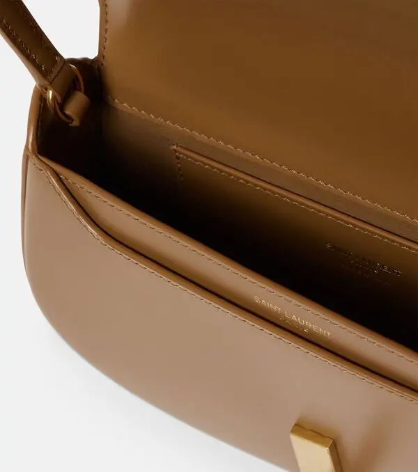 Saint Laurent Voltaire Mini Leather Shoulder Bag - Brown