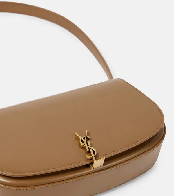 Saint Laurent Voltaire Mini Leather Shoulder Bag - Brown