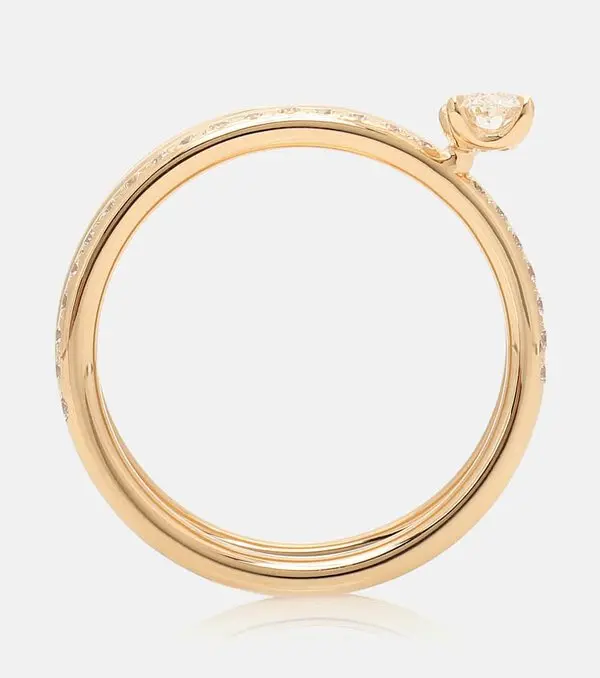 REPOSSI Blast 18kt Rose Ring With Diamonds