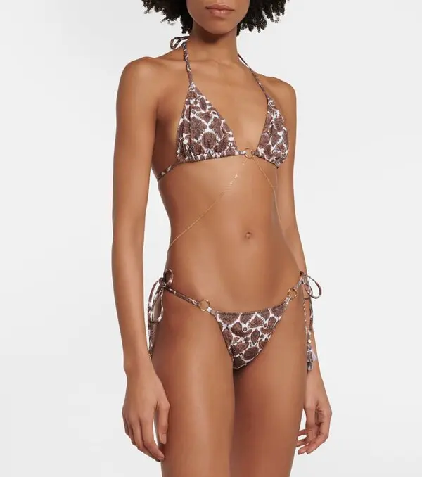 BANANHOT Chain Printed Bikini Bottoms - Multicoloured