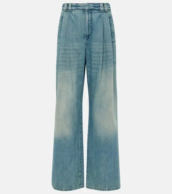 Brunello Cucinelli High-rise Wide-leg Jeans