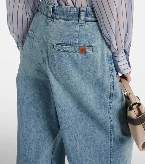 Brunello Cucinelli High-rise Wide-leg Jeans