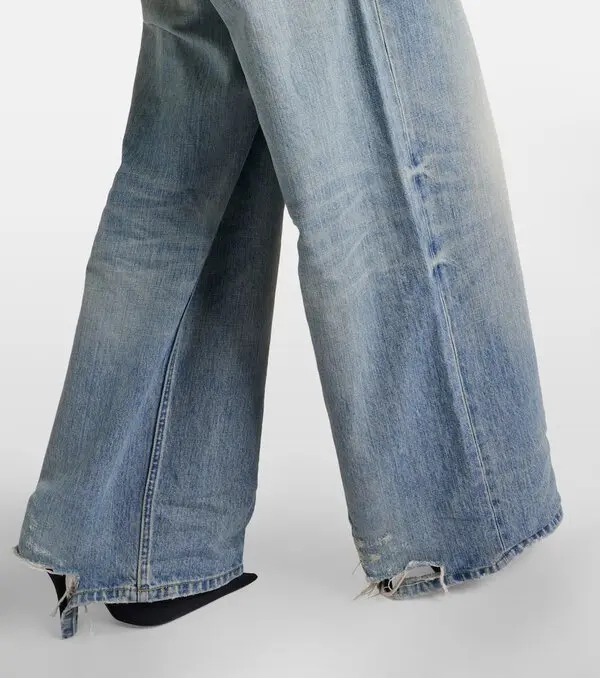 Balenciaga Mid-rise Wide-leg Jeans