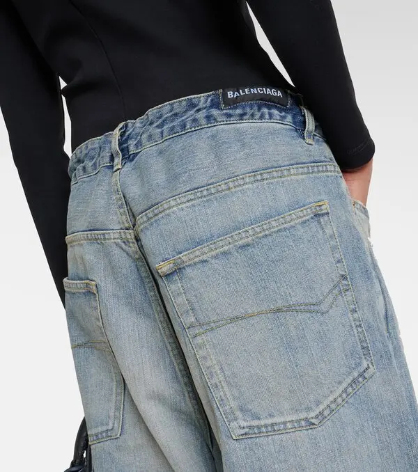 Balenciaga Mid-rise Wide-leg Jeans
