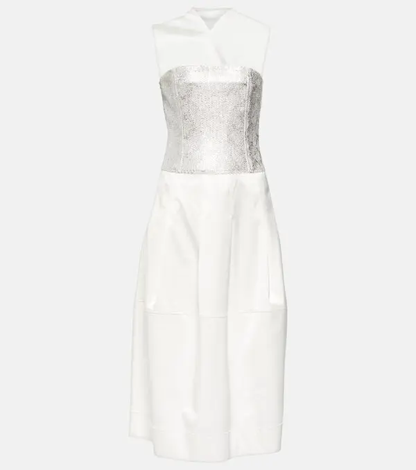 JACQUES WEI Sequined Midi Dress
