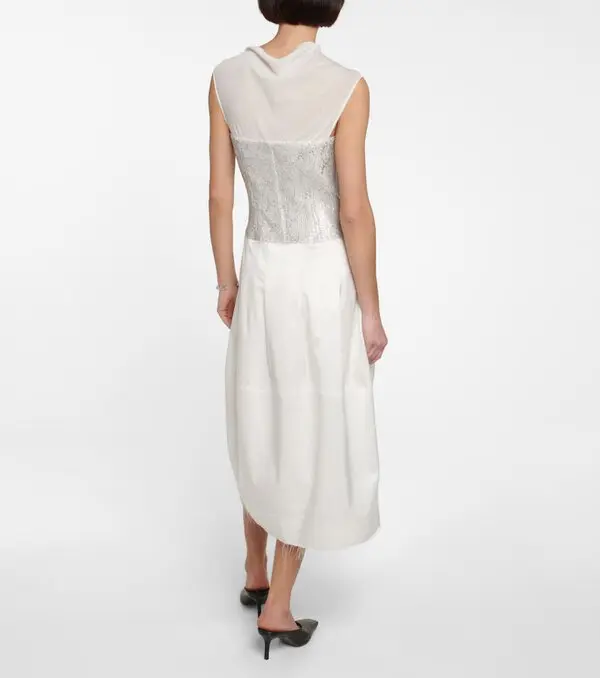 JACQUES WEI Sequined Midi Dress