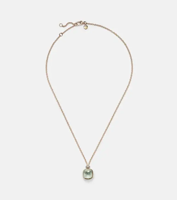 Pomellato Nudo Prasiolite And Diamond Necklace - Green