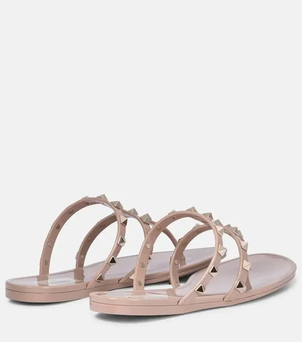 Valentino Garavani Rockstud Pvc Thong Sandals