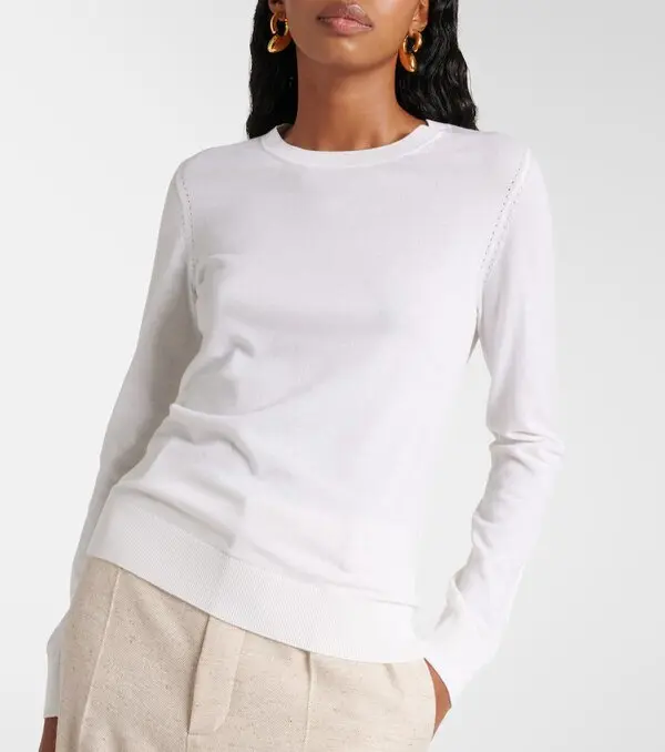 Loro Piana Piuma Cashmere Crewneck Sweater
