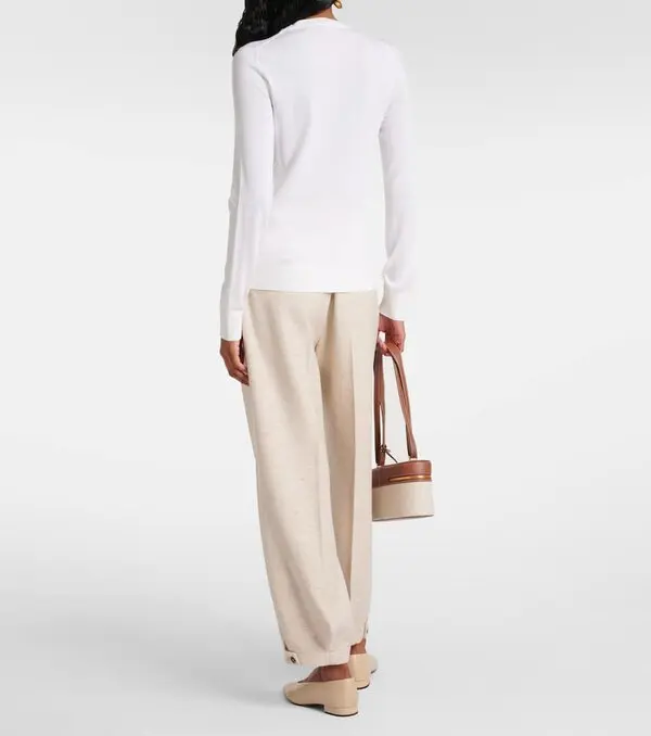 Loro Piana Piuma Cashmere Crewneck Sweater