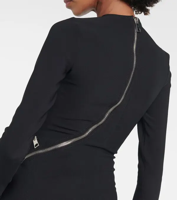 Attico Zip-up Midi Dress