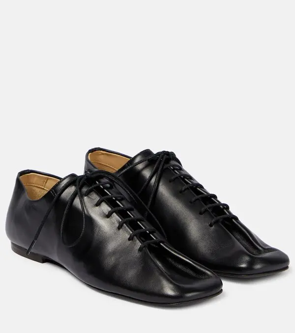 LEMAIRE Leather Derby Shoes - Black