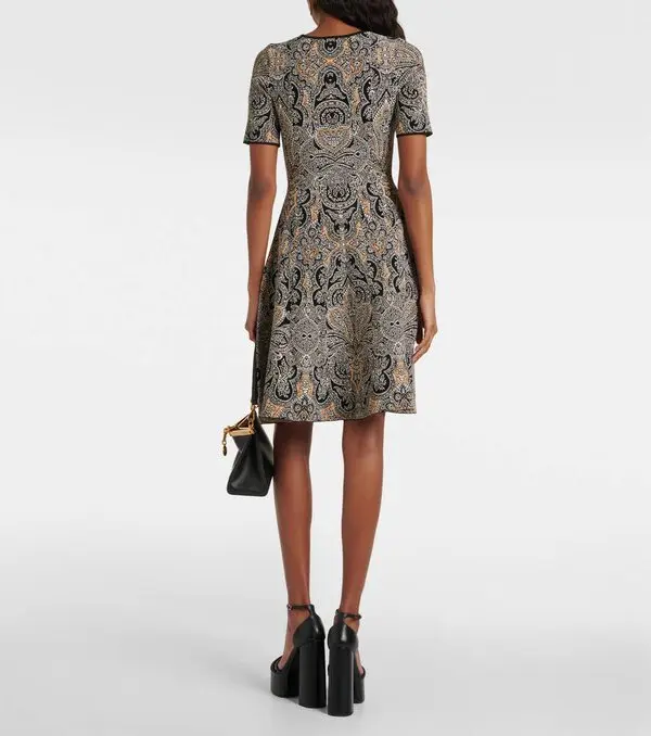 Etro Paisley Printed Minidress - Black