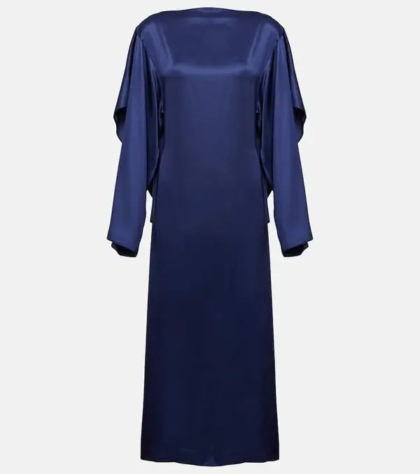 MAISON MARGIELA Draped Satin Midi Dress