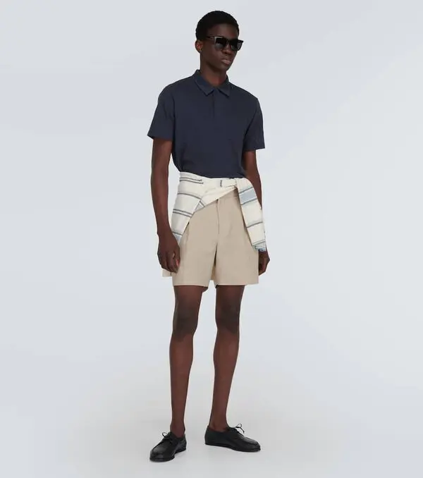 Sunspel Riviera Cotton Polo Shirt - Blue