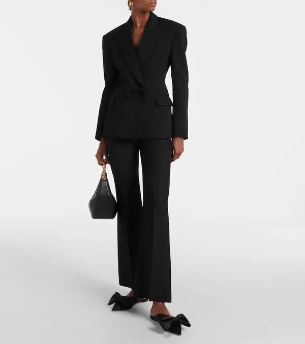 Valentino Garavani Un Chateau Bow Satin Mules