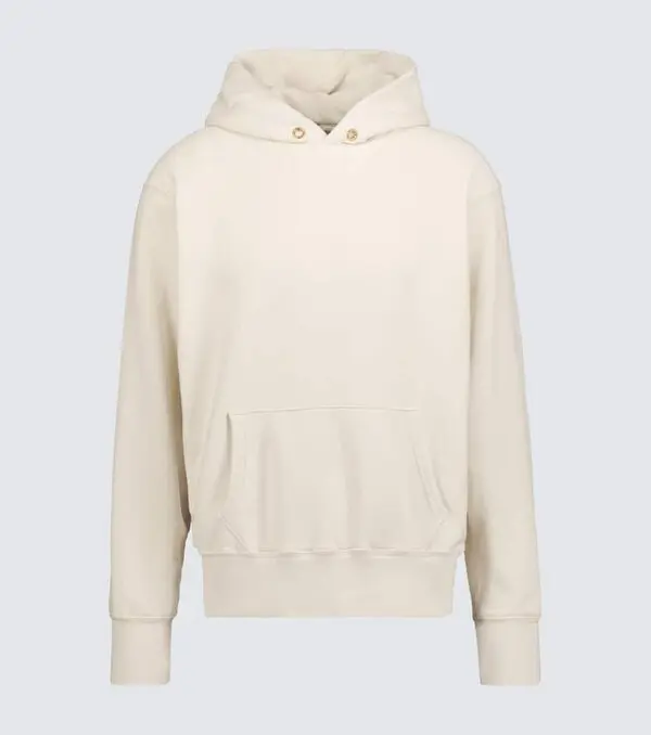 LES TIEN Cropped Hooded Sweatshirt - Neutrals
