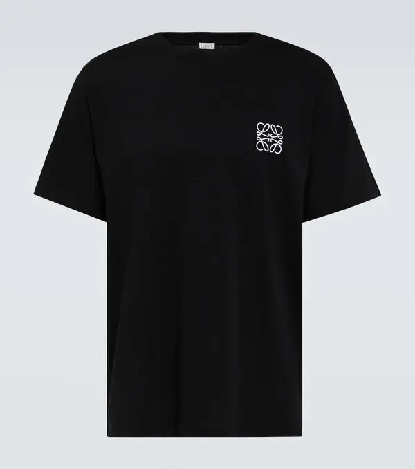 Loewe Anagram Cotton Jersey T-shirt - Black