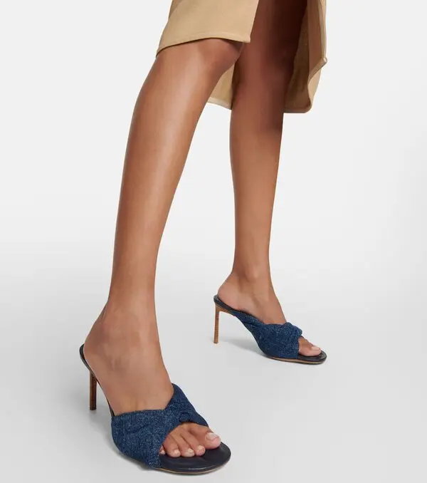 Jacquemus Les Mules Bagnu Denim Mules