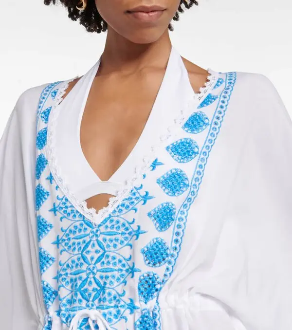 Melissa Odabash Isabelle Embroidered Minidress
