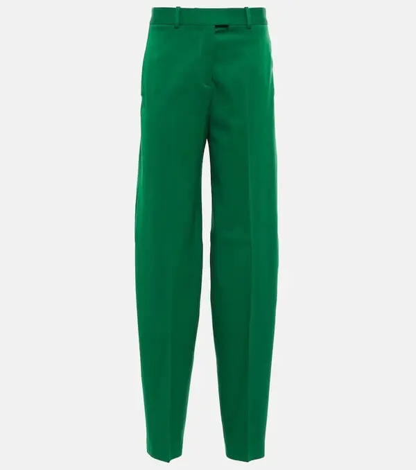 Attico Wide-leg Wool-blend Trousers