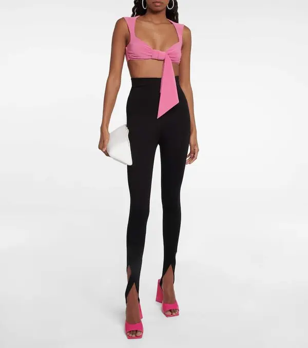 Attico Jersey Crop Top
