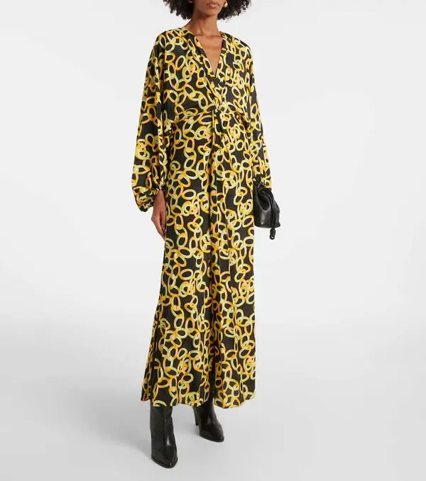 Diane Von Furstenberg Kason Printed Maxi Dress