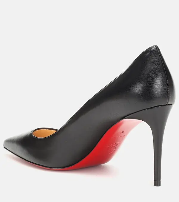 CHRISTIAN LOUBOUTIN Kate 85 Leather Pumps - Black