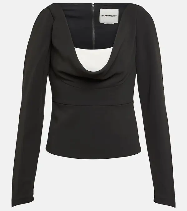 Roland Mouret Off-shoulder Cady Top