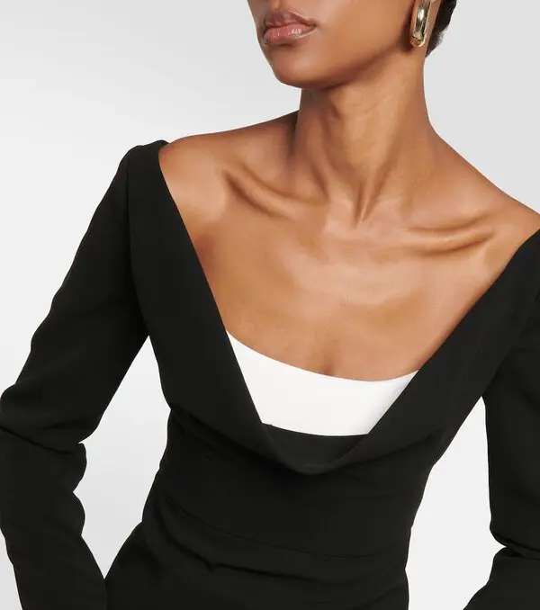 Roland Mouret Off-shoulder Cady Top