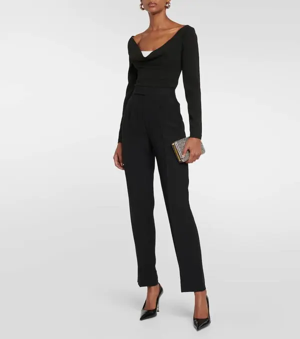 Roland Mouret Off-shoulder Cady Top