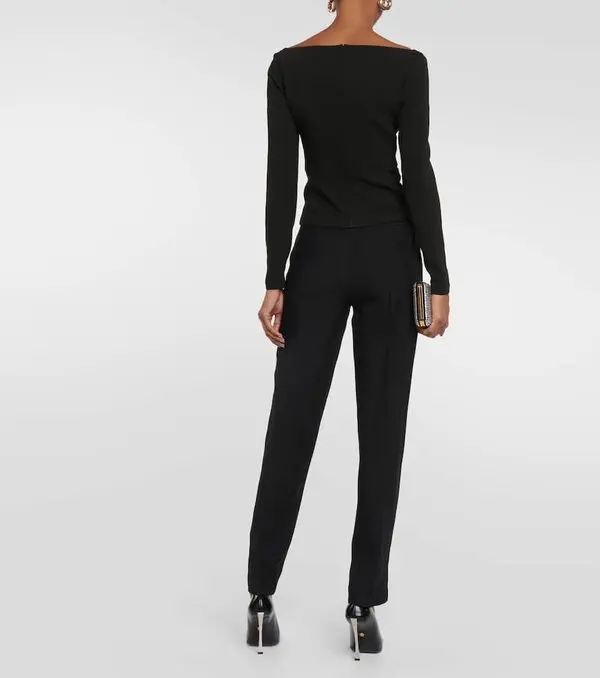 Roland Mouret Off-shoulder Cady Top