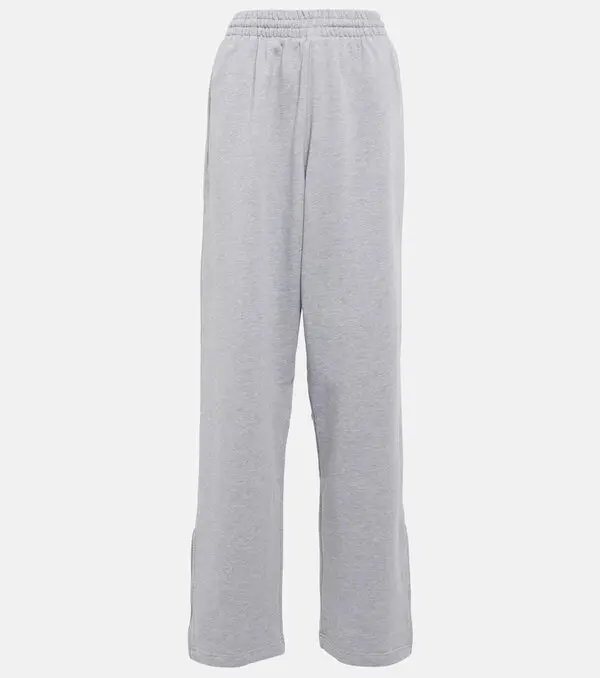 Wardrobe.NYC X Hailey Bieber Wide-leg Cotton Sweatpants - Grey