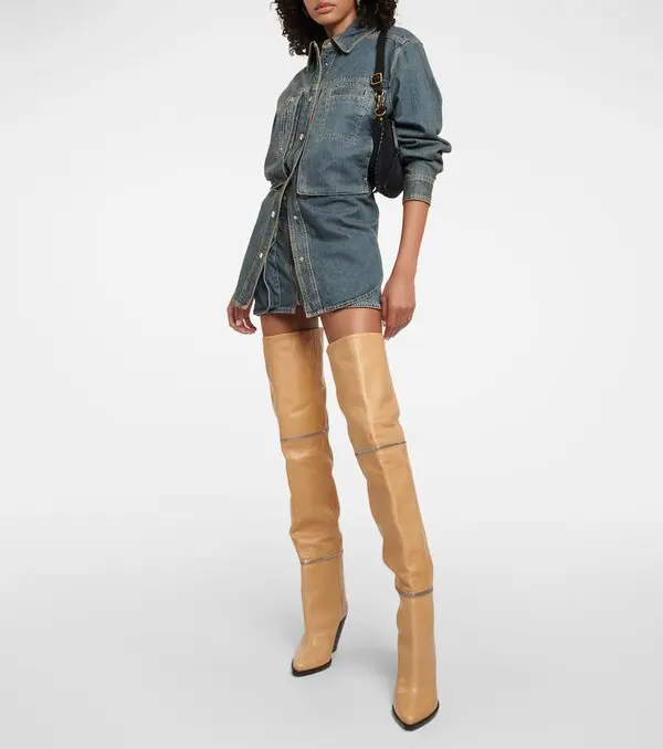 Isabel Marant Lelodie Over-the-knee Leather Boots