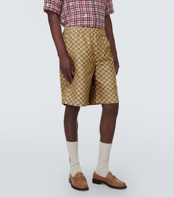 Gucci Gg Canvas Shorts - Beige