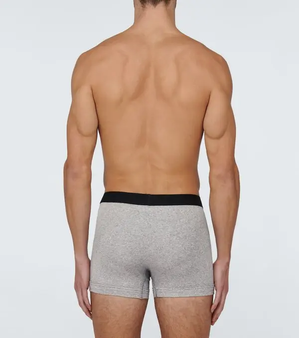 TOM FORD Stretch-cotton Boxer Briefs - Grey