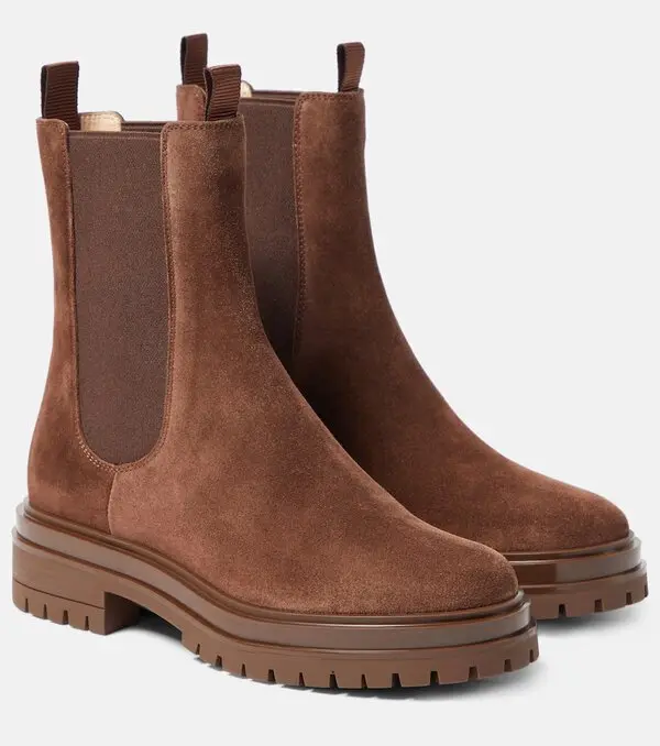 GIANVITO ROSSI Chester Chelsea Boots - Brown